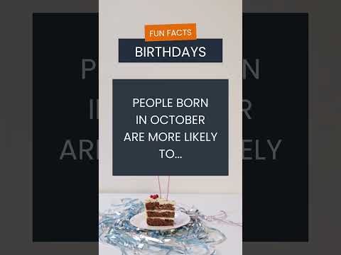 This will blow your mind 😱 If you're born in October you're more likely to...