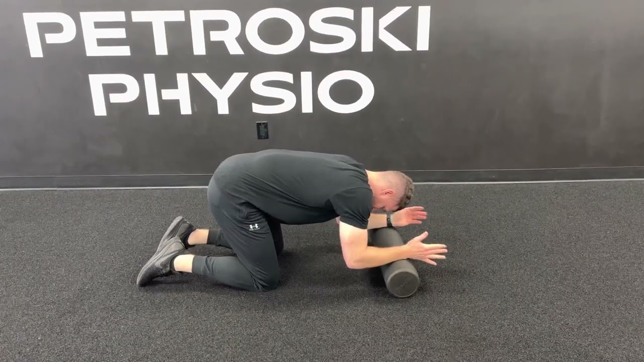 Quadruped Serratus Slides w/ Foam Roller