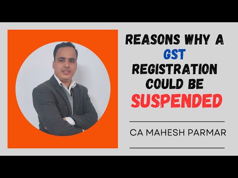 Gst Number Suspended. Reasons ?? Important Things to Know.