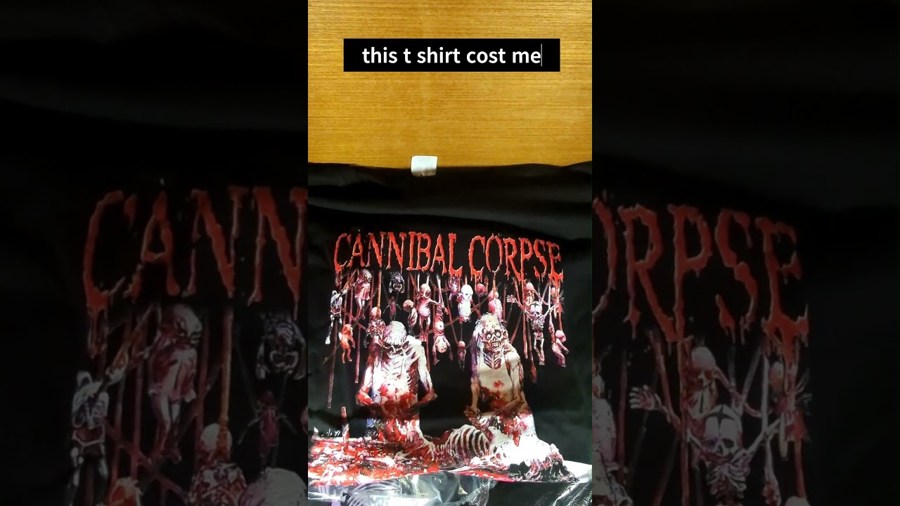 Cannibal Corpse t shirt for less than a pond £ #deathmetalclassics #heavymetal #merchandise #review