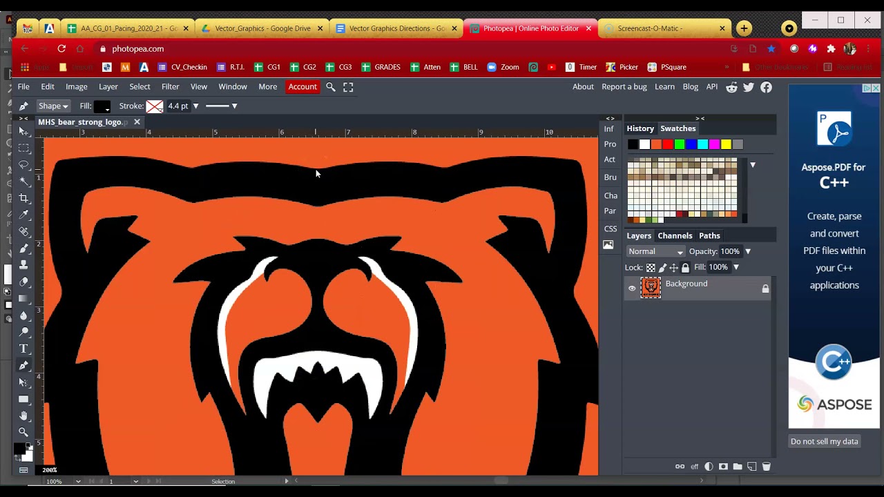 Bear Logo tracing phase 01