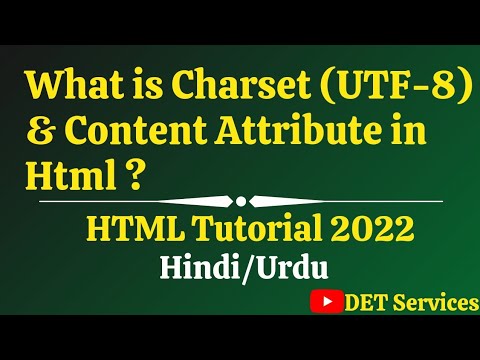 Html Tutorial | What is Meta Tag ? - Charset and Content Attribute in Meta Tag | w3school | seo #40