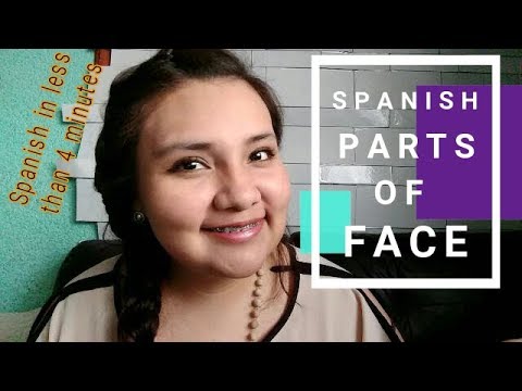 Parts of the face in spanish LESSON TWO