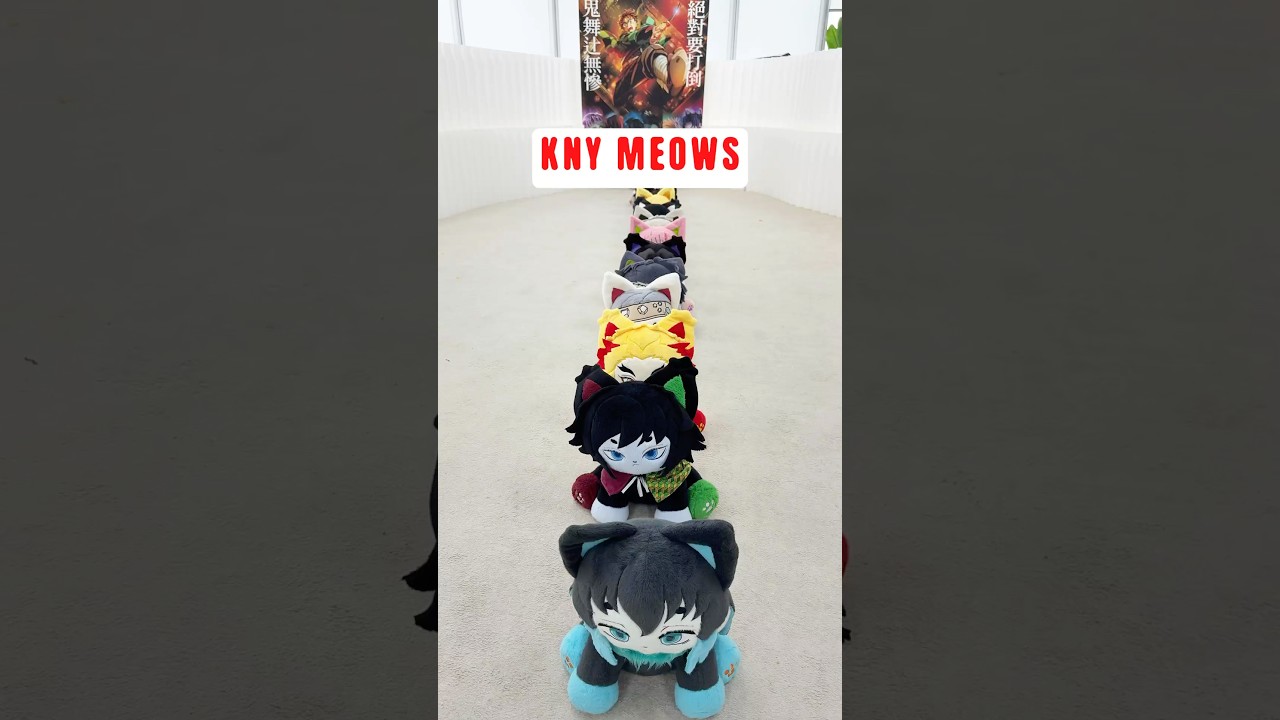 KNY meows are here!#demonslayer #kny #hashira #anime #plushshop