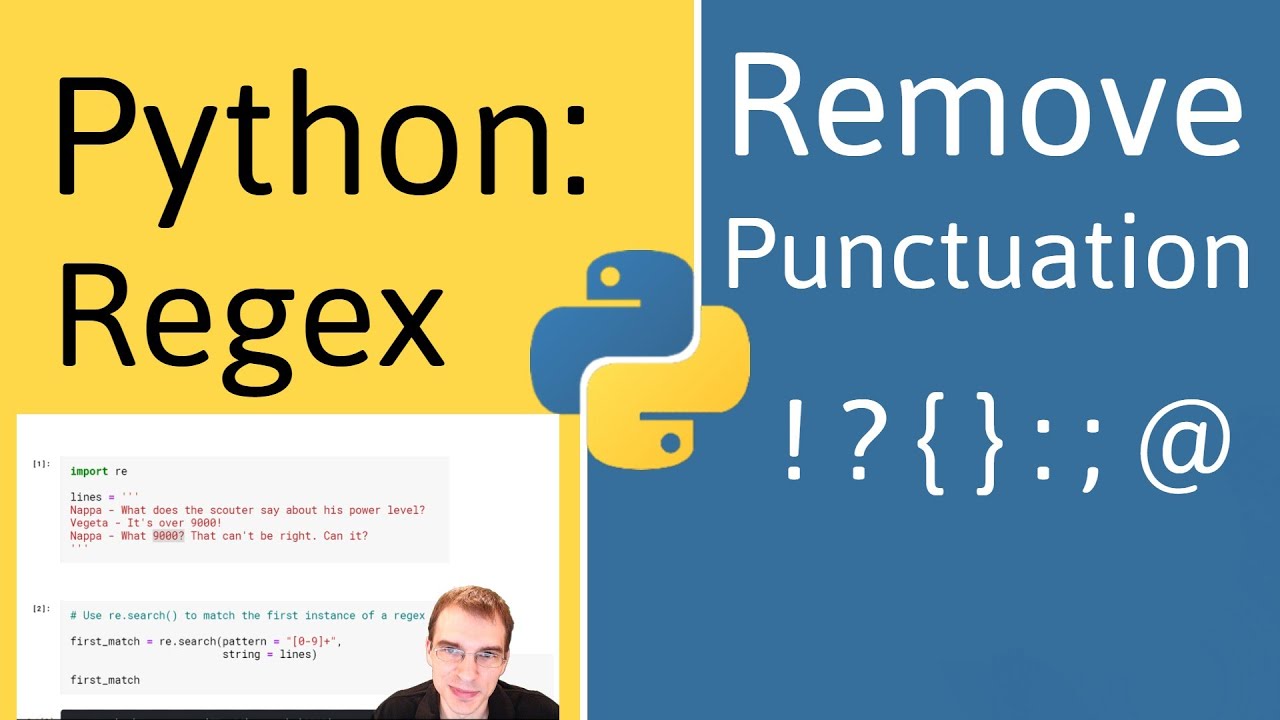 Python Regex: How To Remove Punctuation