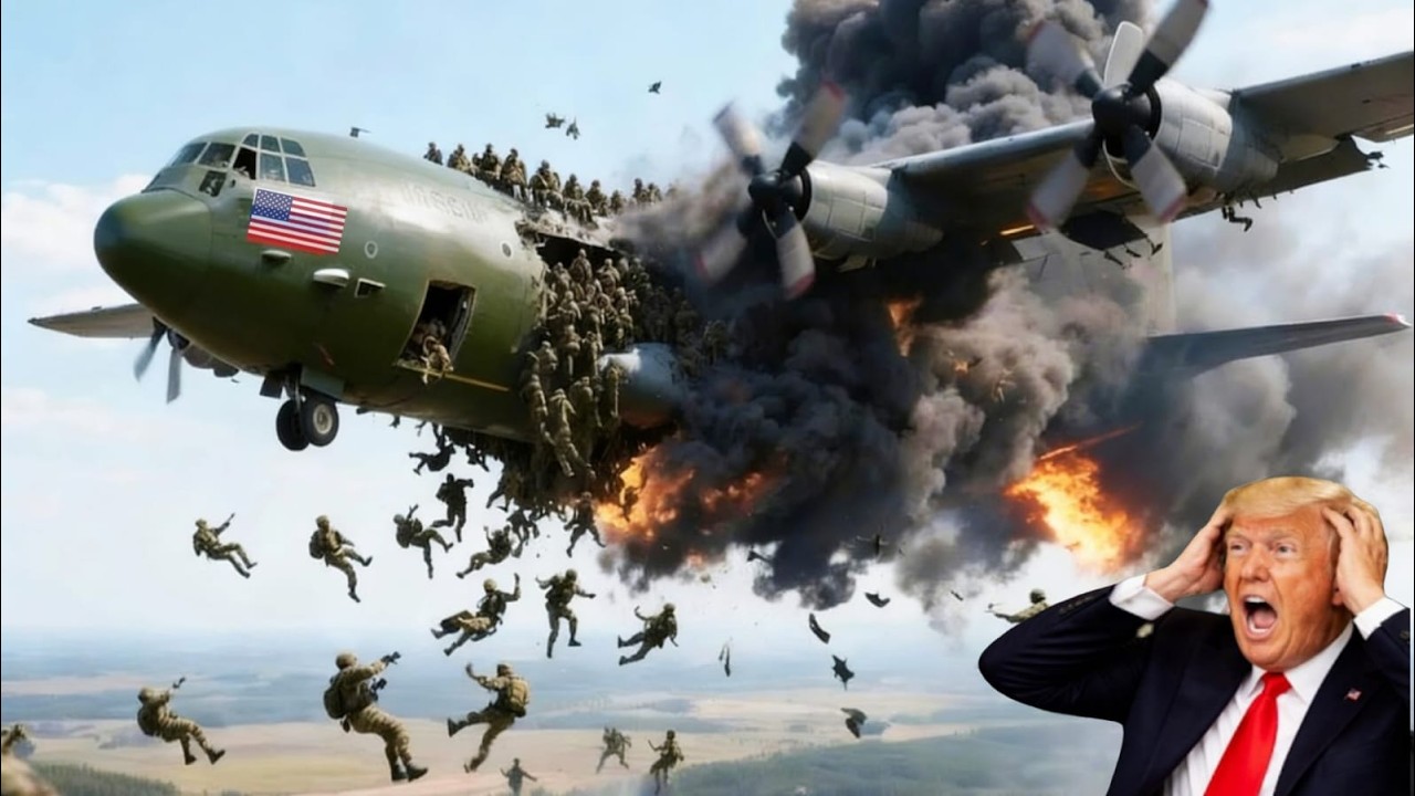 13 minutes ago: 3 US C-130 aircraft carrying troops were destroyed by Russian Su-57 aircraft.