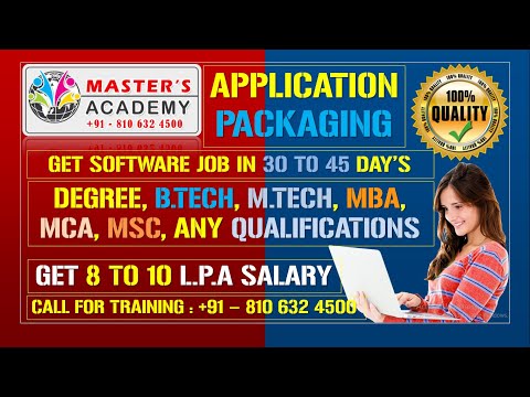 Application Packaging Training - Masters Academy - Service Provider of Course & Training ...