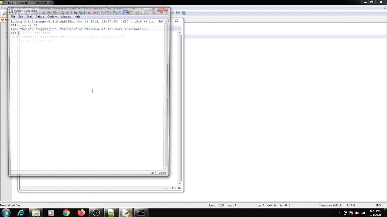 GET POST PUT method by using python