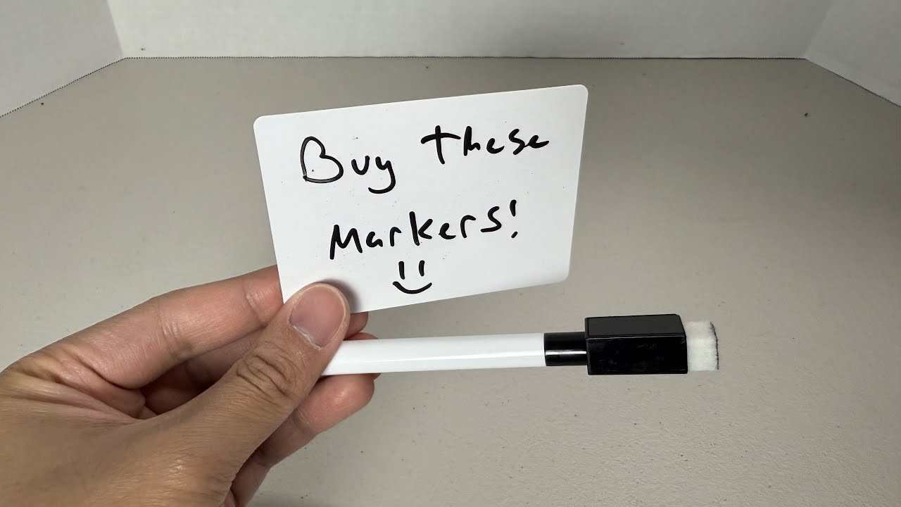 50 Pcs Black Magnetic Dry Erase Markers with Eraser Cap, White Board Mini Dry erase Markers Bulk, Fi