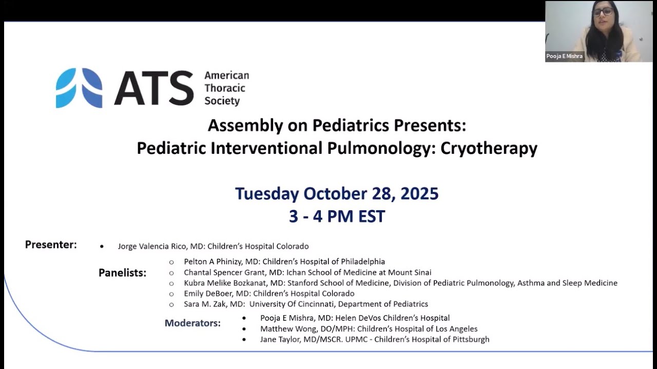 Pediatric Interventional Pulmonology: Cryotherapy