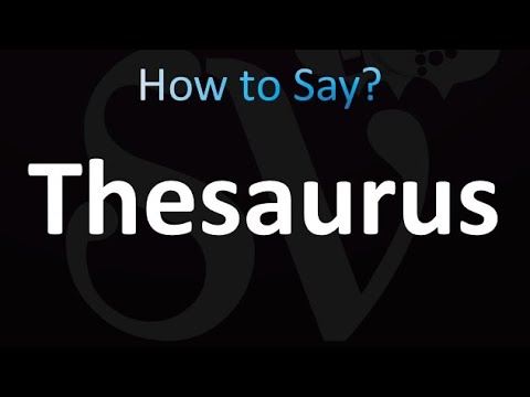 How to Pronounce Thesaurus (correctly!)