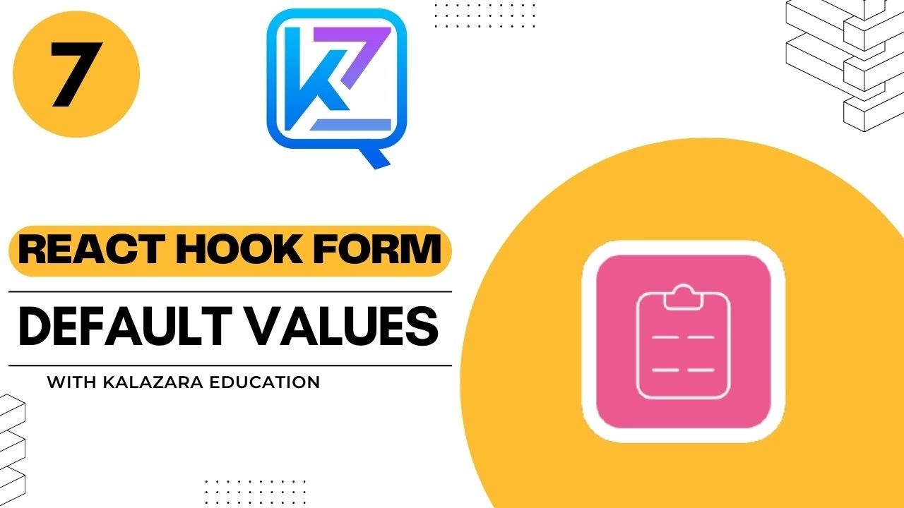 React Hook Form Tutorial - 7 - Default Values