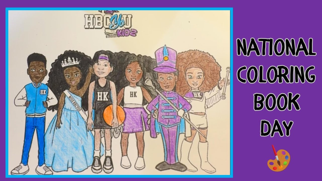Free HBCU Coloring Sheet for Kids 🎨 National Coloring Book Day | HBCyoU Kidz™