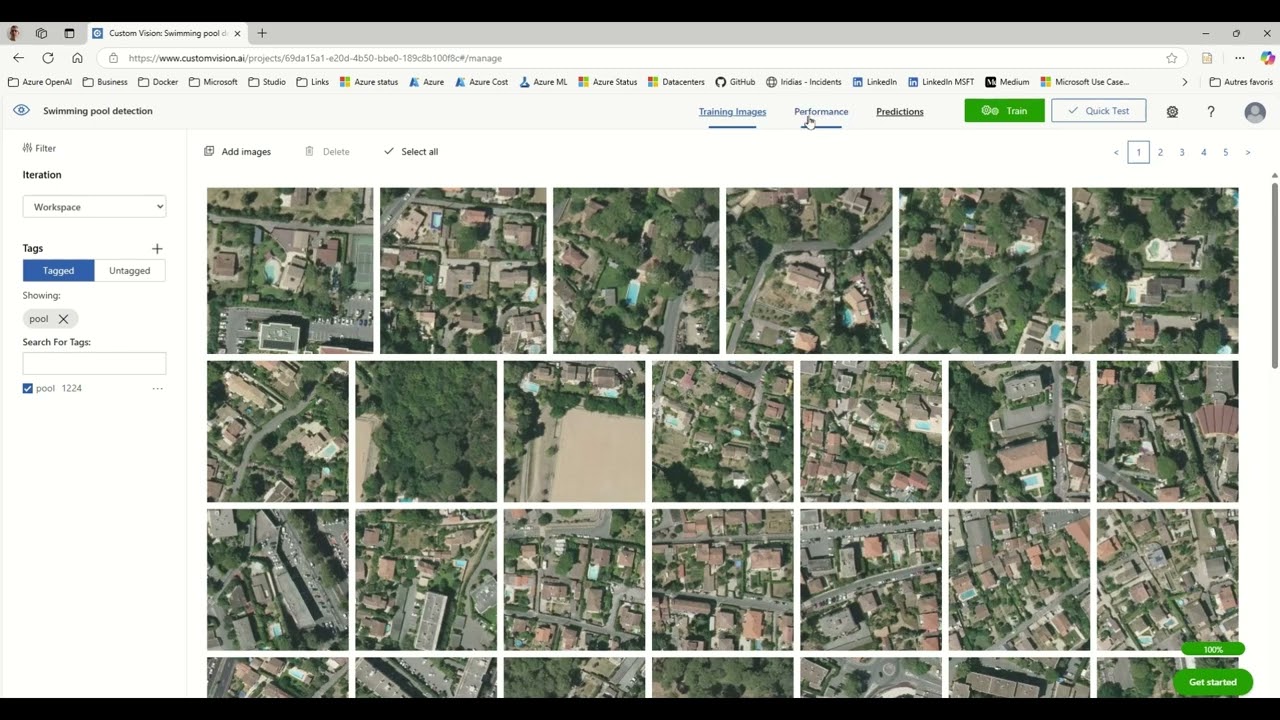 Azure AI Custom Vision - Object detection model training