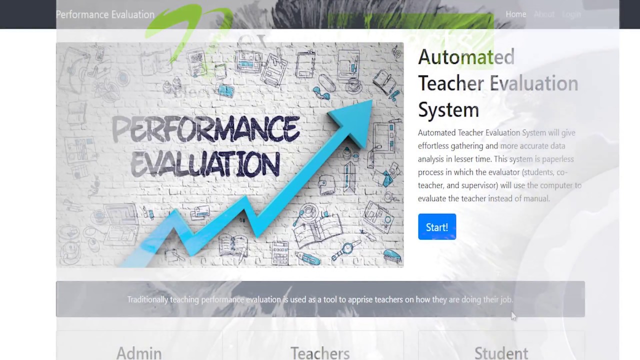 Automated Teacher Evaluation System