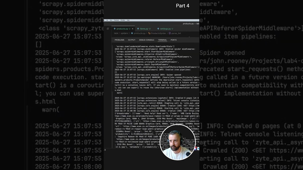 Scrapy Callback & Zyte API Response Explained - No Selectors Needed (Part 4)  #webscraping #scrapy