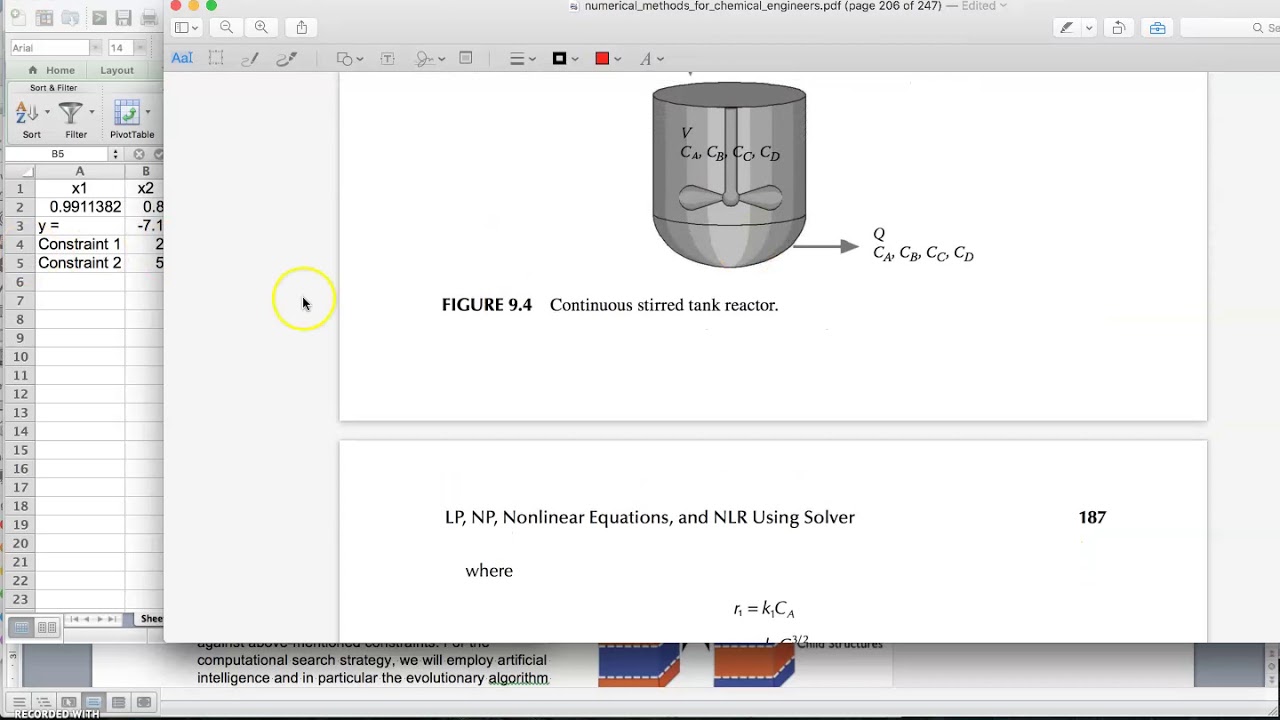 che205, ch9, nonlinear optimization, part 1