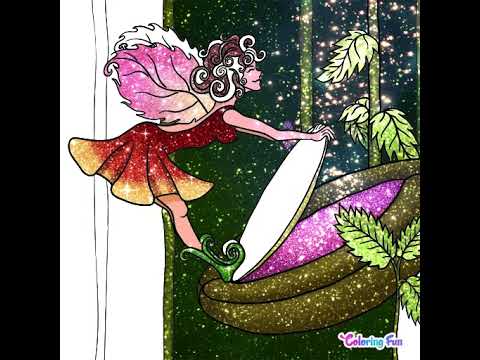 Coloring Fun - Nixie The Fairy Girl Pics (Fantasy Glitter Pics)