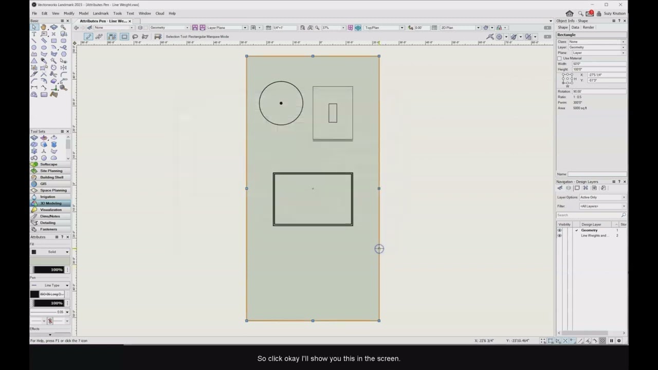 2.1d Solid fill - Vectorworks 2023