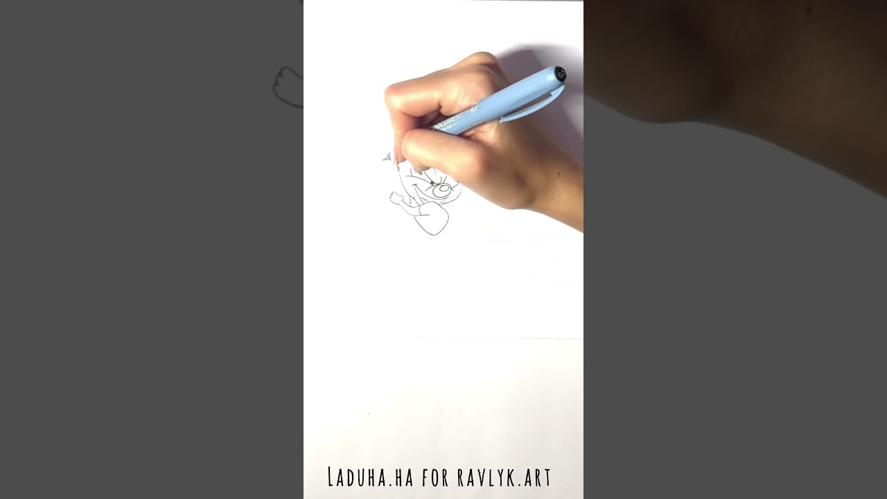 🐿️🎧 Zipper from Chip 'n Dale Rescue Rangers 🚀 Cartoon Art 🕶️ #shorts #drawing #RavlykArt