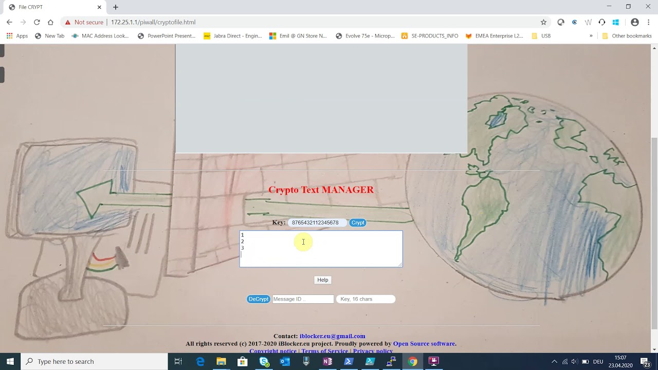 iBlocker TEXT MESSAGE ENCRYPTION/DECRYPTION