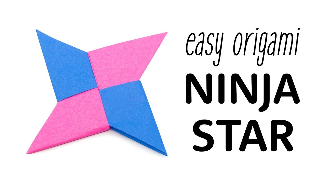 Origami Ninja Star Tutorial - Shuriken - Paper Kawaii