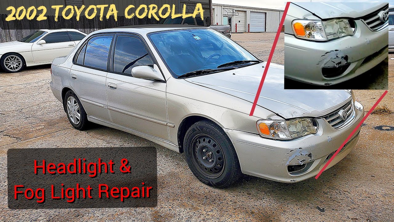 How To Change Headlight & Fog Light | Toyota Corolla (1998-2002)