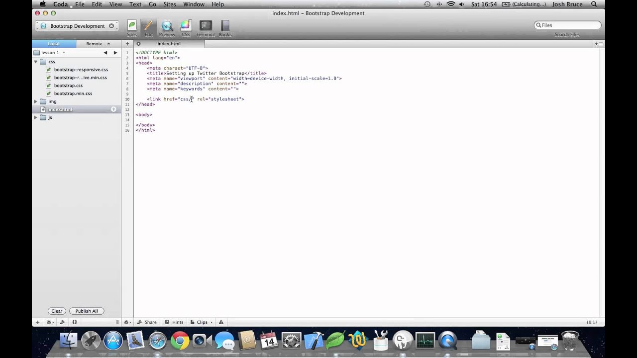 Setting up Twitter Bootstrap Tutorial