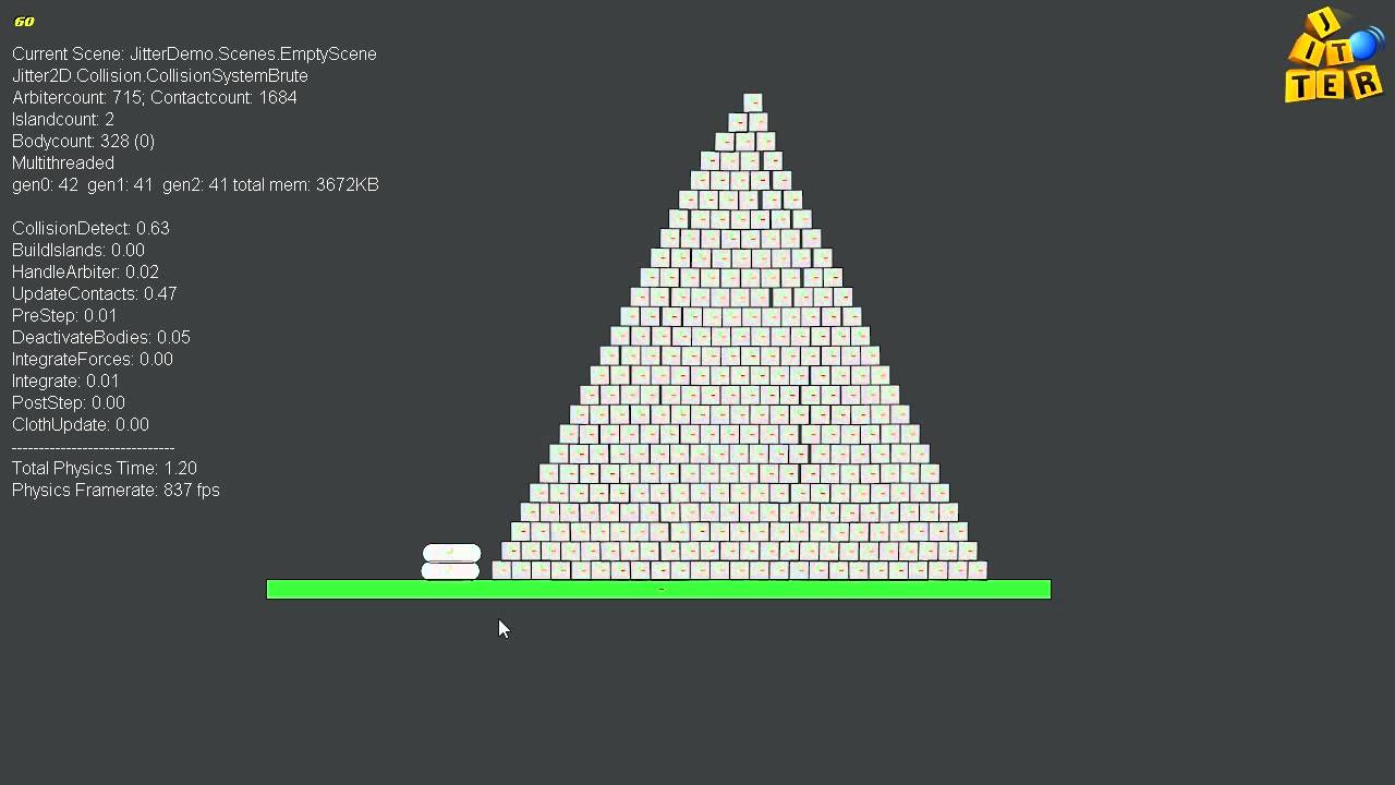 Jitter Physics 2D - Demo #2