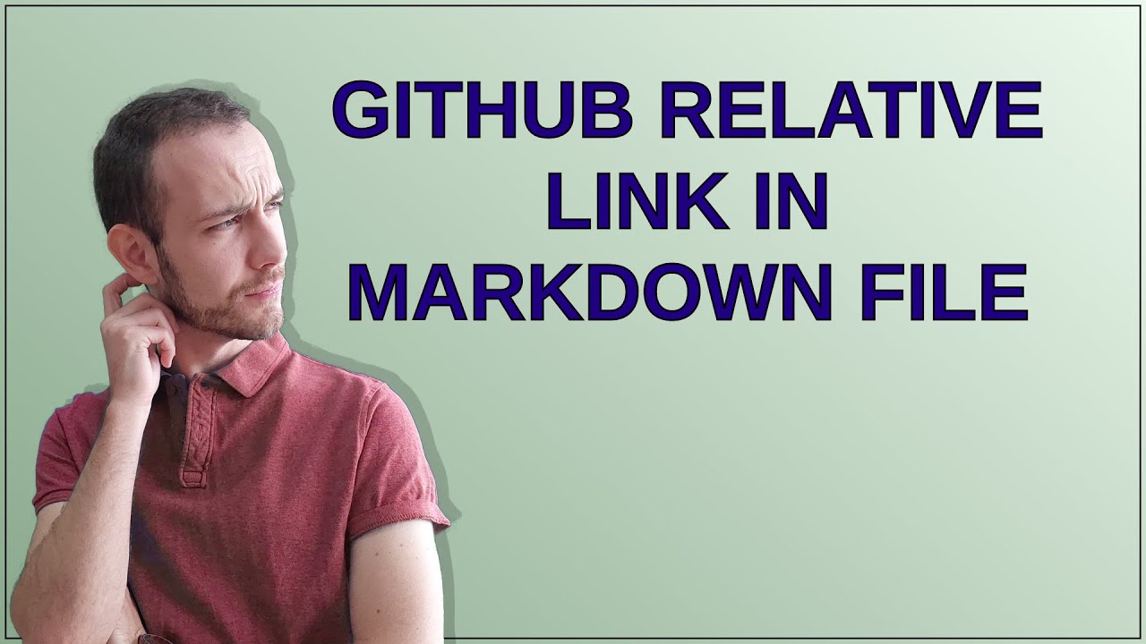 GitHub relative link in Markdown file
