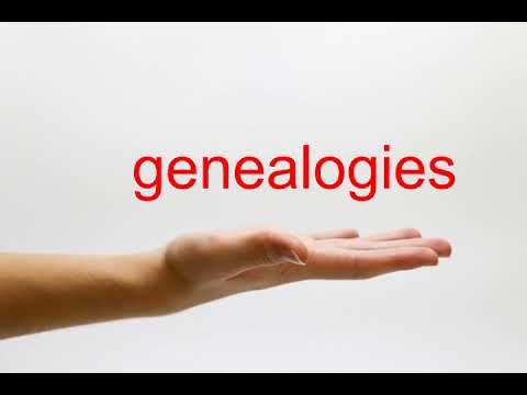 How to Pronounce genealogies - American English
