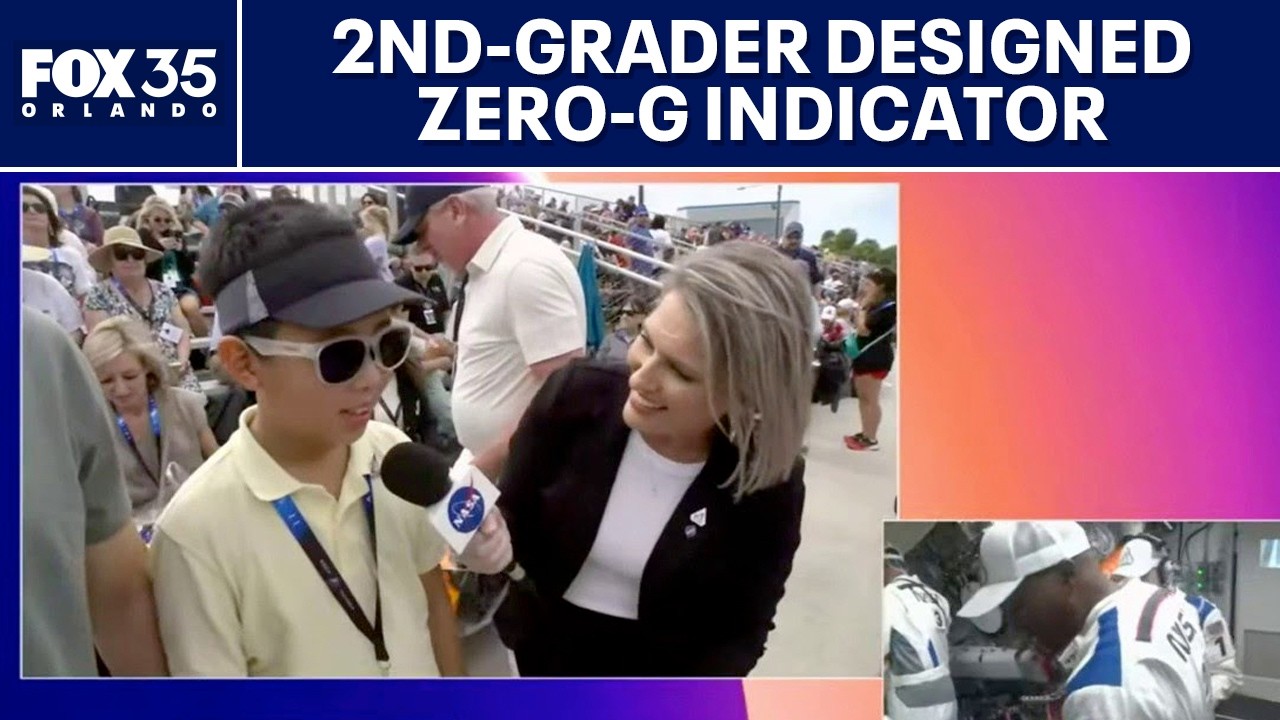 Artemis II: California 2nd-grader designed Zero-G Indicator