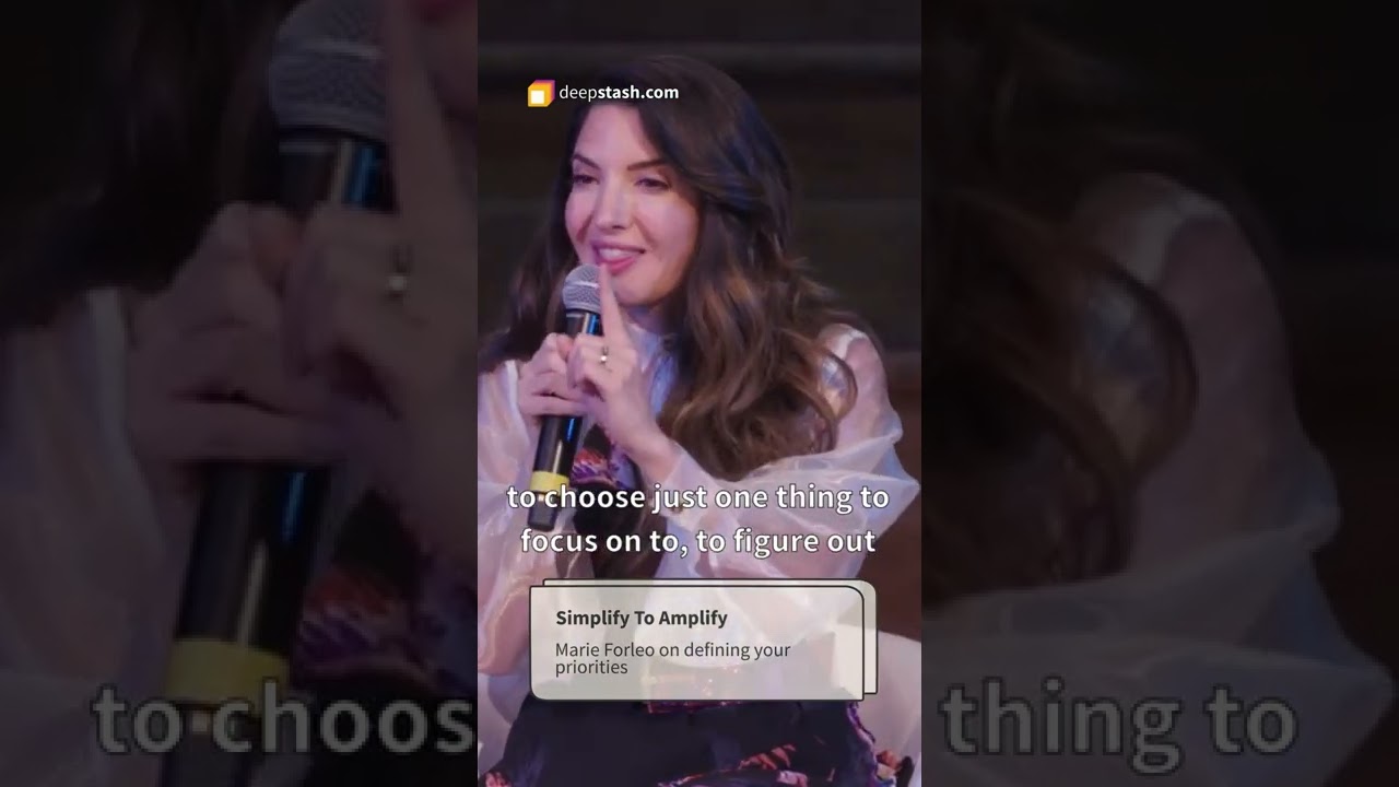 Marie Forleo - Simplify to amplify #shorts
