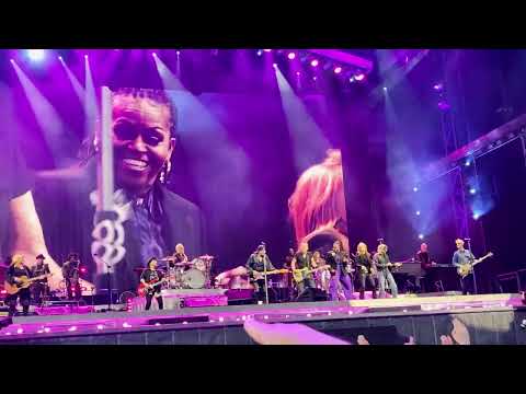 Michelle Obama played the tambourine and sang backup vocals for Bruce ...