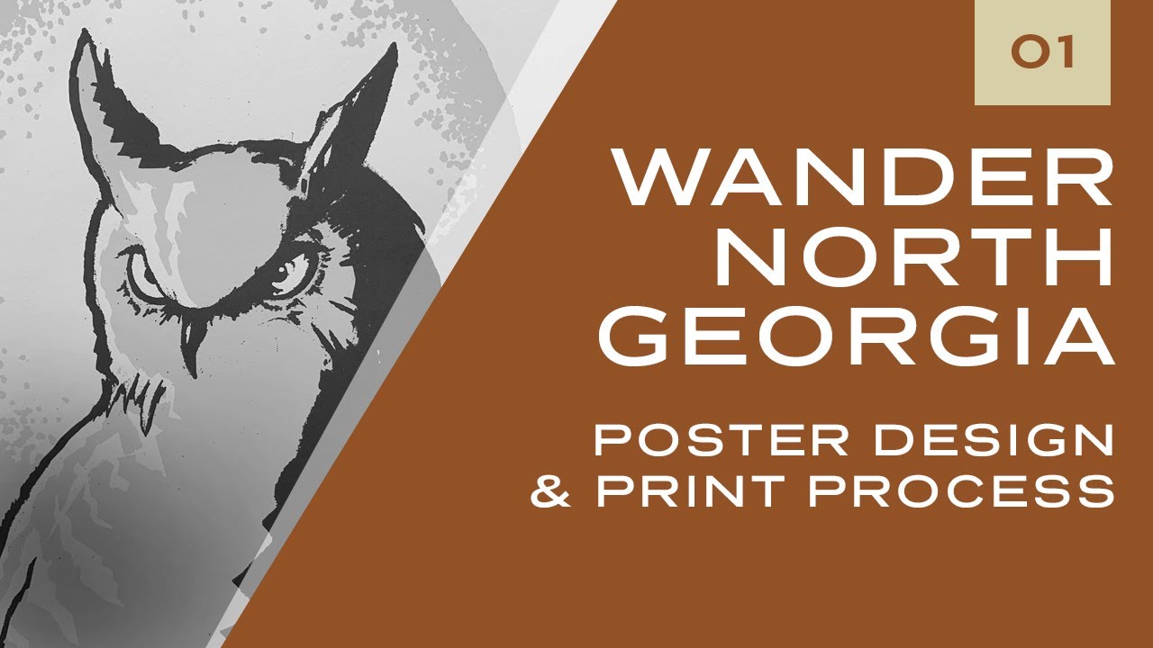 Wander North Georgia | Poster Design & Print Process