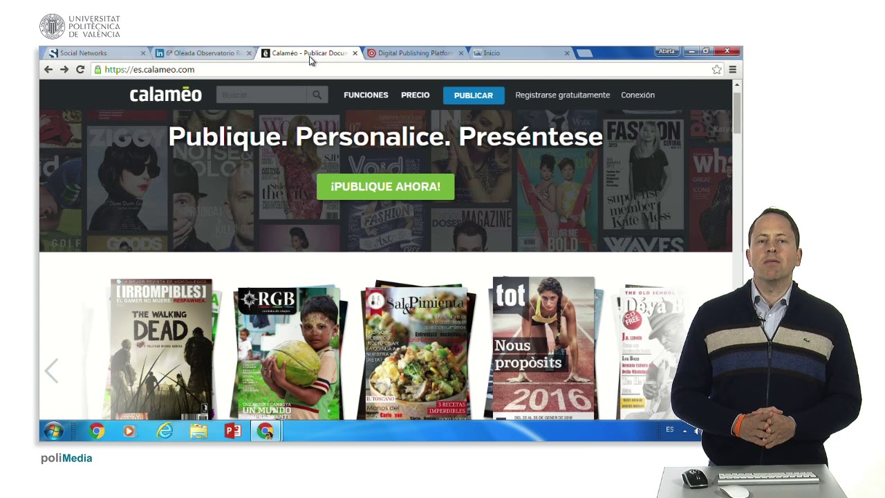 Publish Documents Online: Scribd, Slideshare, Calameo, Isu, Lulu |  | UPV