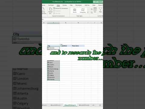 Excel Tip: Research Geography on Excel