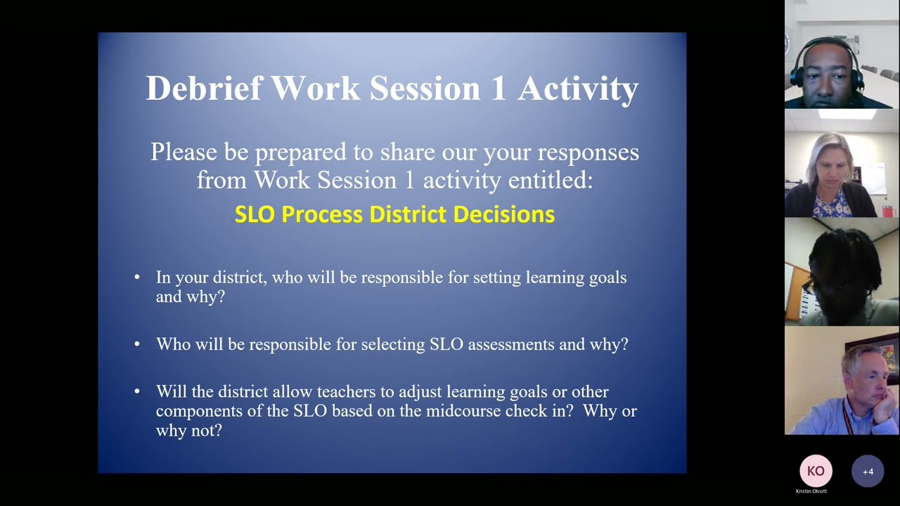 Student Learning Objective District Training Part 2