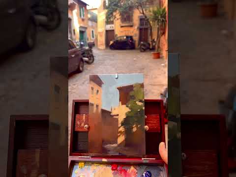Plein air painting in Rome #painting #pleinair #rome