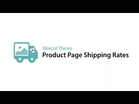 Product Page Shipping Rates app for Shopify – Mascot Theory