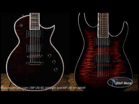 ESP LTD MH-401-QMNT 2000’s - Black | Reverb