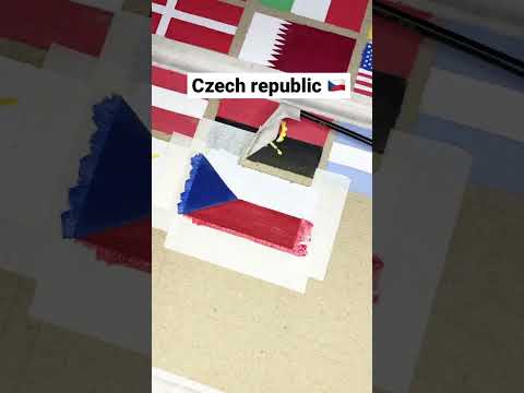Draw Czech Republic Flag 🇨🇿 #czech #country #flag #world