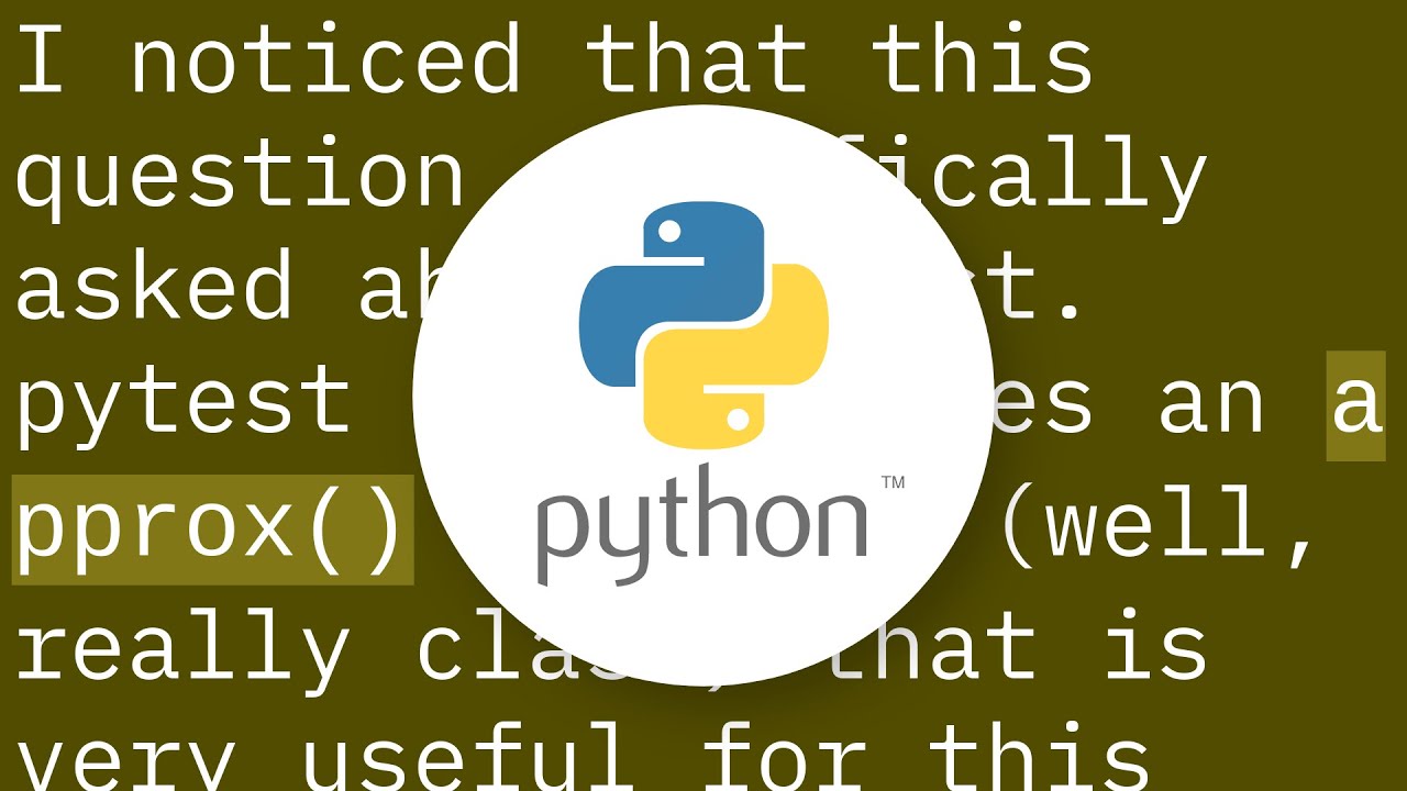 pytest: assert almost equal
