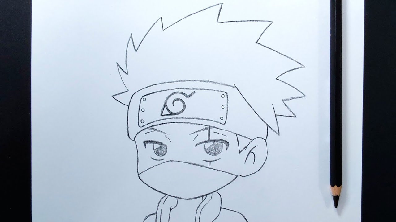 How To Draw Kakashi Chibi | Step By Step | Easy Anime Drawing
