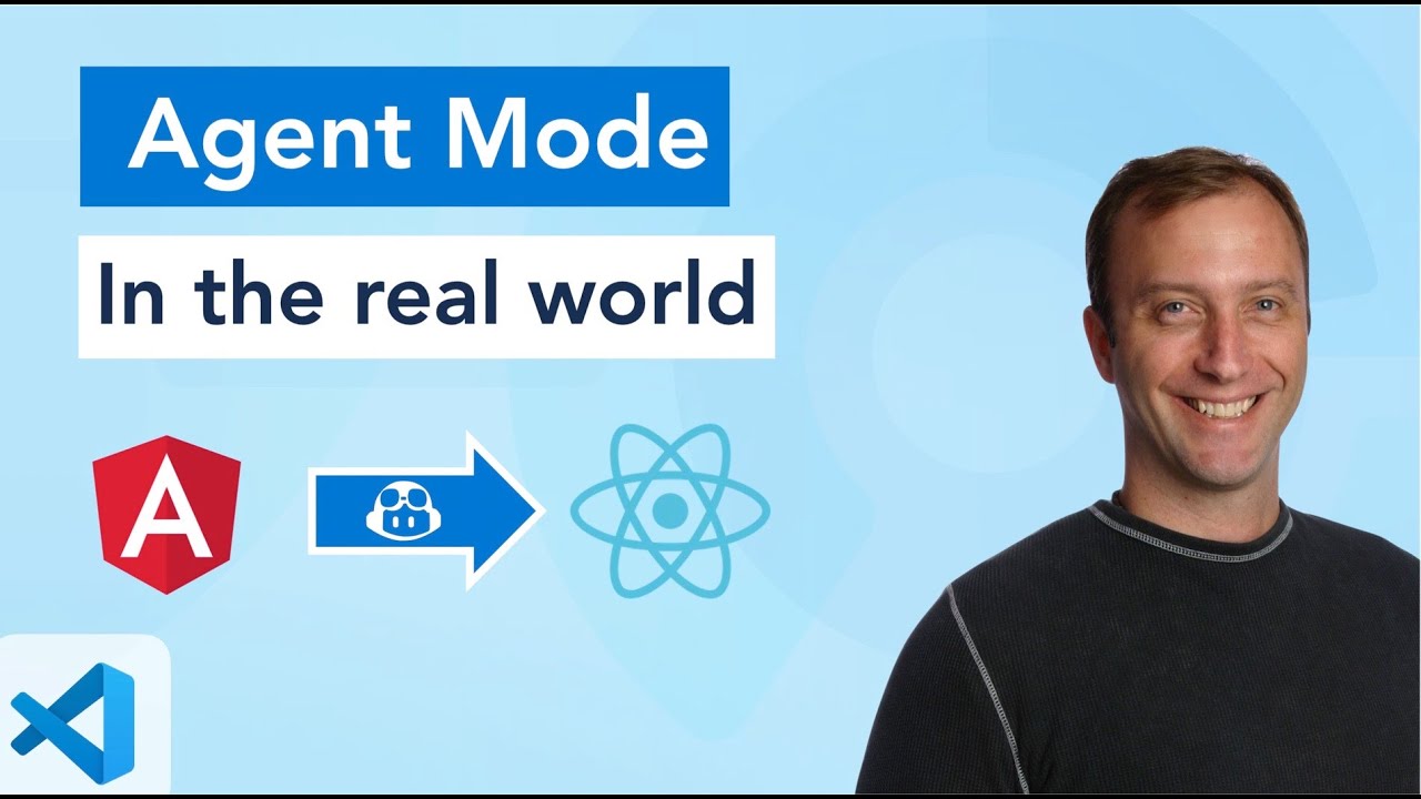 Turning an Angular application into React using VS Code Agent mode