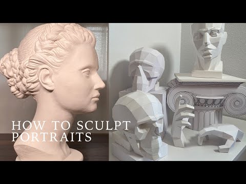 Sculpting Models for Drawing Portraits from Life