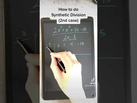 How to do Synthetic Division (difficult case)