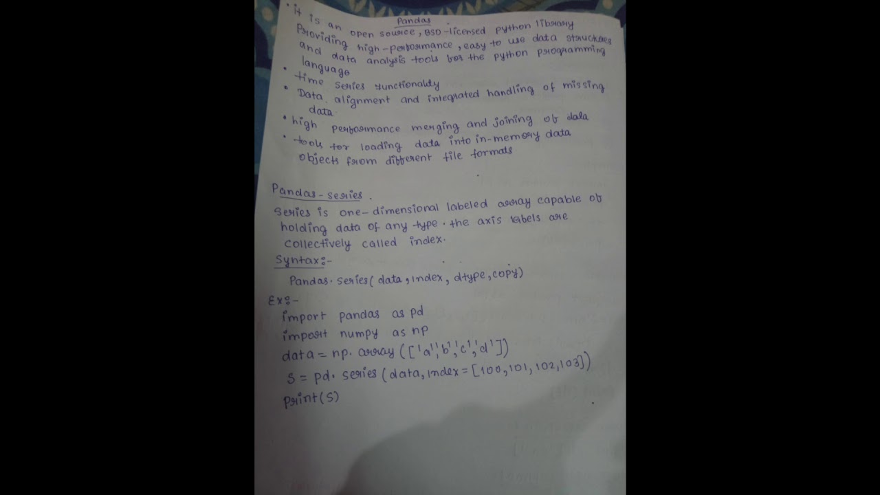 PYTHON LPU UNIT-5 NOTES