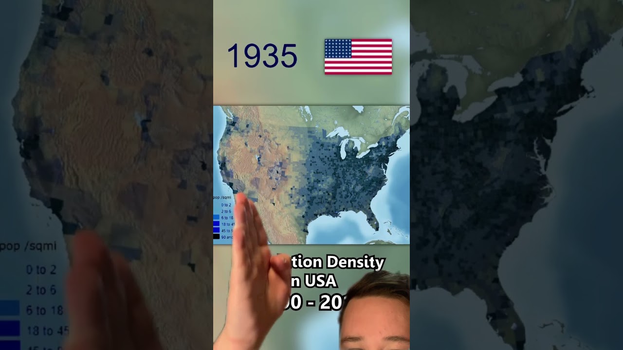 POPULATION GROWTH OF THE US MAP #history #historical #usamap #usa #historic #historia #map #america