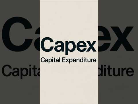 What is Capex? #moneymindset